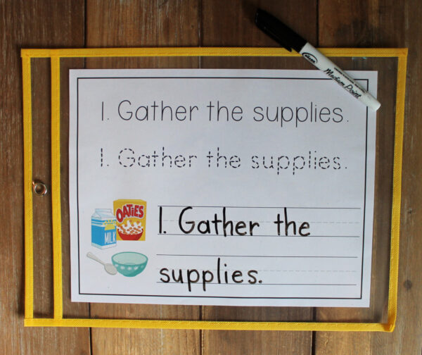 Free Printable Make Breakfast Sequence Sentences
