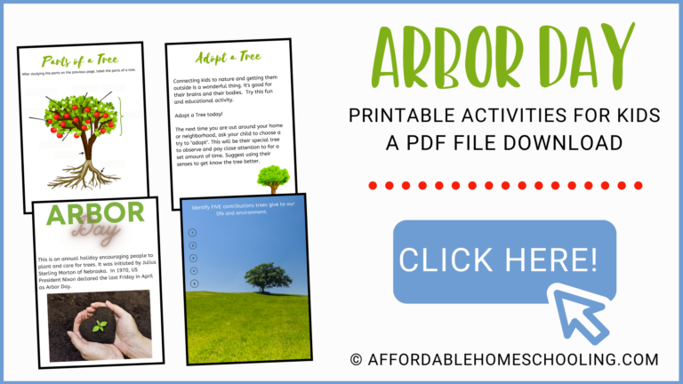Free Printable Arbor Day Activities for Kids