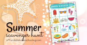 Free Printable Summer Outdoor Scavenger Hunt for Kids