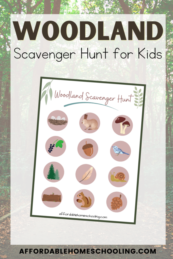 Free Printable Woodland Scavenger Hunt Printable