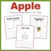 Free Printable Apple Life Cycle Worksheets for Kids