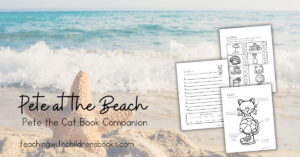 Free Printable Pete the Cat at the Beach Worksheets