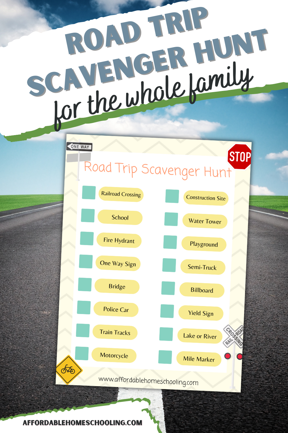 Free Printable Road Trip Scavenger Hunt for the Whole Family