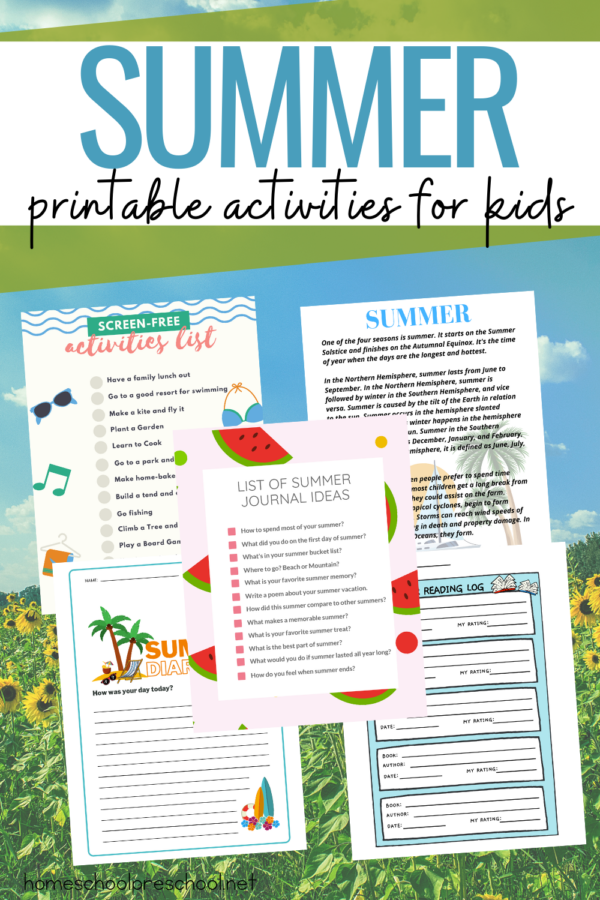 Free Printable Summer Activities for Kids of All Ages