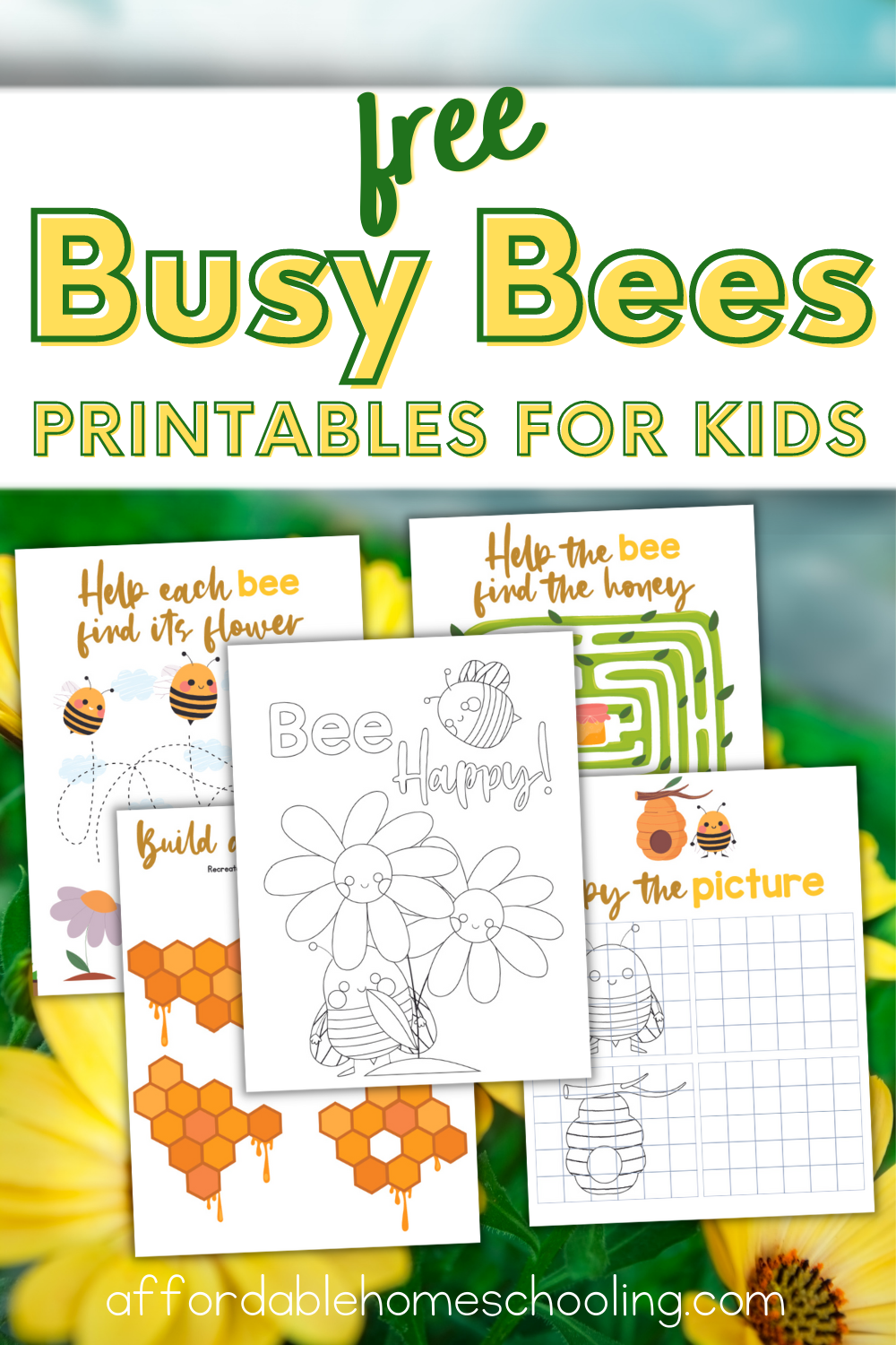 Free Busy Bee Printables for Young Learners