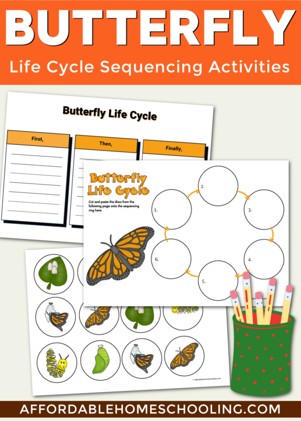 Free Printable Butterfly Life Cycle Sequencing Activity