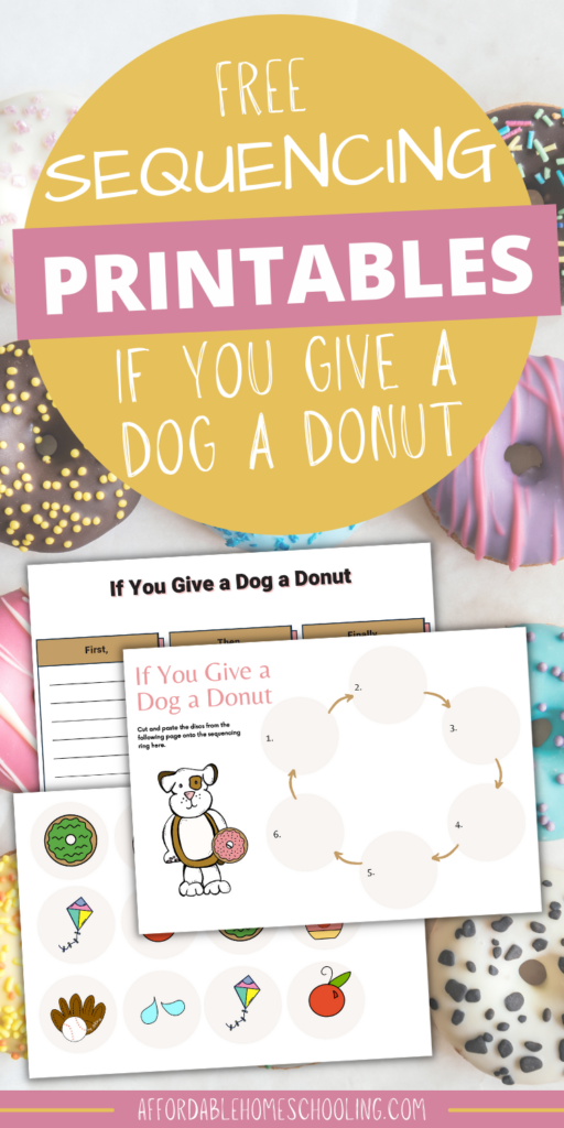 Free If You Give a Dog a Donut Sequencing Printables