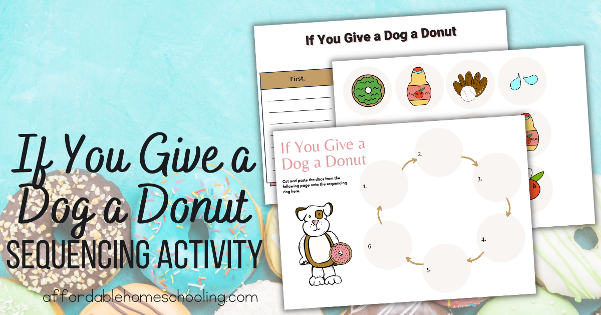 Free If You Give a Dog a Donut Sequencing Printables