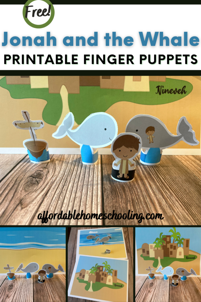 Free Printable Jonah and the Whale Puppets for Kids