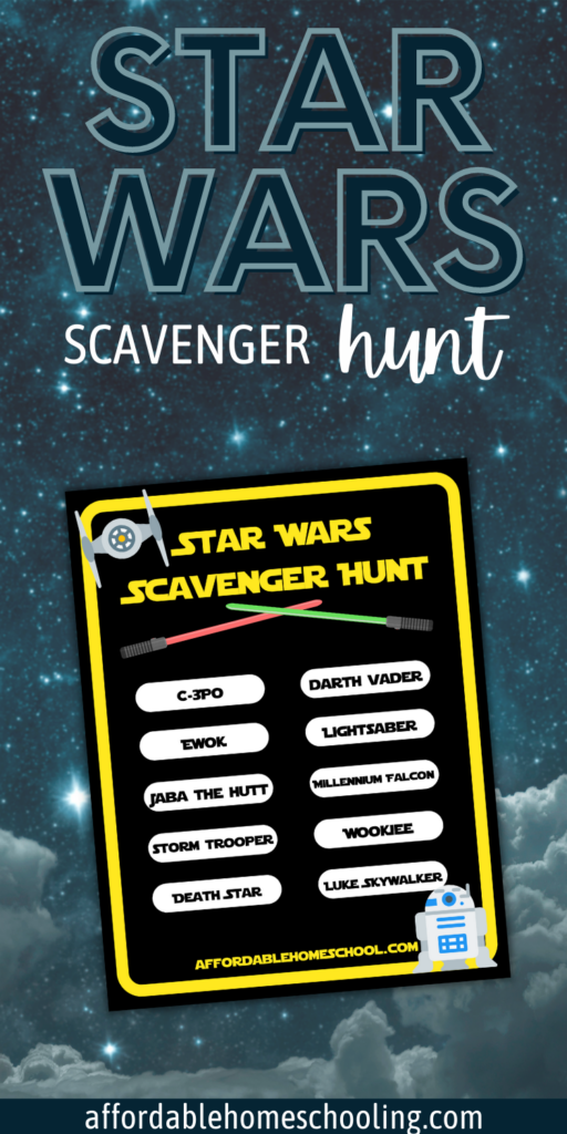 Free Printable Star Wars Scavenger Hunt for the Whole Family