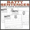 Free Printable Bat Sequence Sentences Worksheets