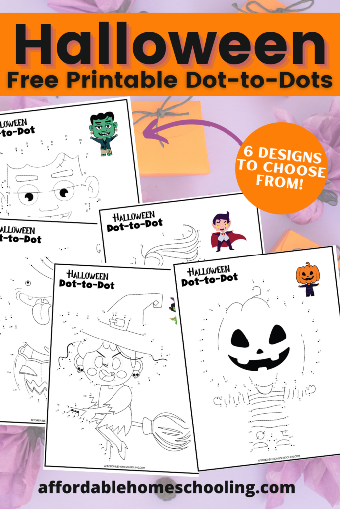 Free Printable Halloween Dot to Dots for Big Kids