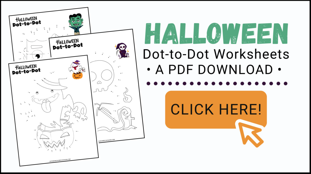 Free Printable Halloween Dot to Dots for Big Kids