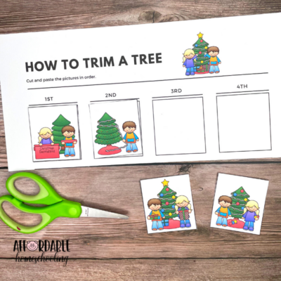 Free Printable 4-Part Christmas Sequencing Worksheets
