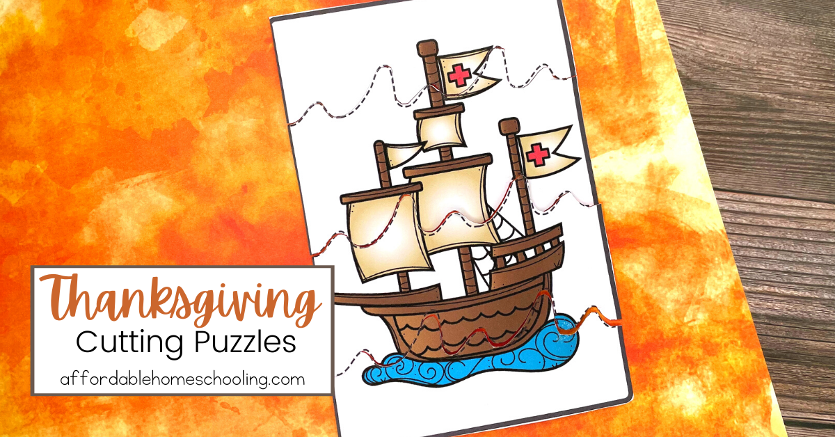 Thanksgiving Cutting Activity for Fine Motor Preschool Fun