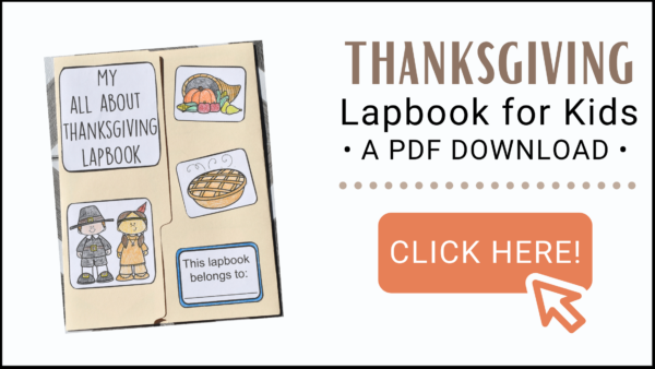Printable Thanksgiving Lapbook for Elementary Students
