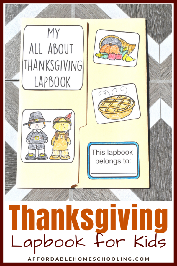 Printable Thanksgiving Lapbook for Elementary Students