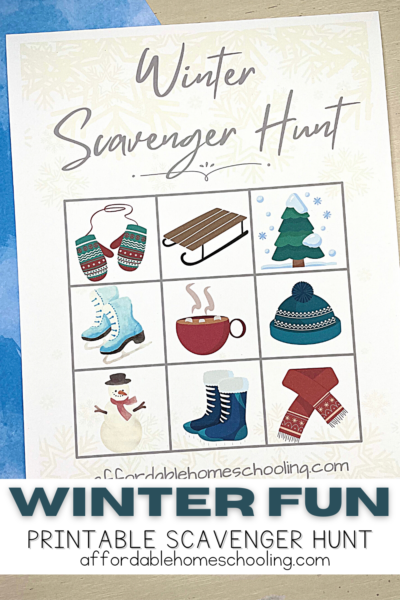 Winter Scavenger Hunt Printable for the Whole Family