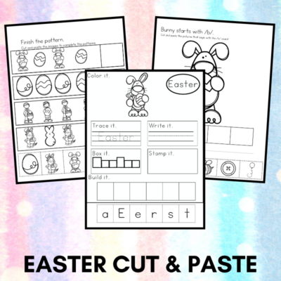 Free Spring Cut and Paste Worksheets