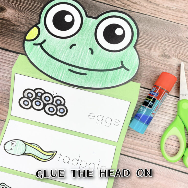 Frog Life Cycle Craft for Kids Free Template