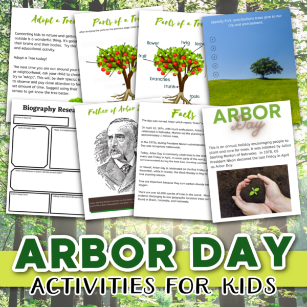 Free Printable Arbor Day Activities for Kids