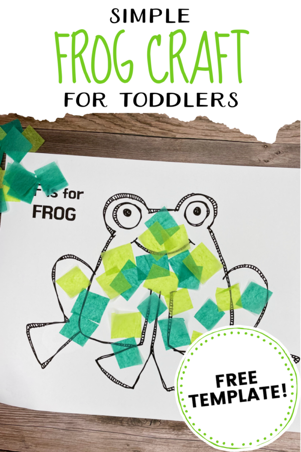 Simple Frog Craft for Toddlers with Free Template
