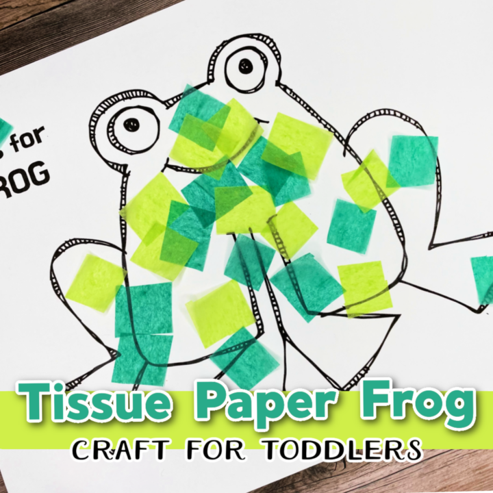Simple Frog Craft for Toddlers with Free Template