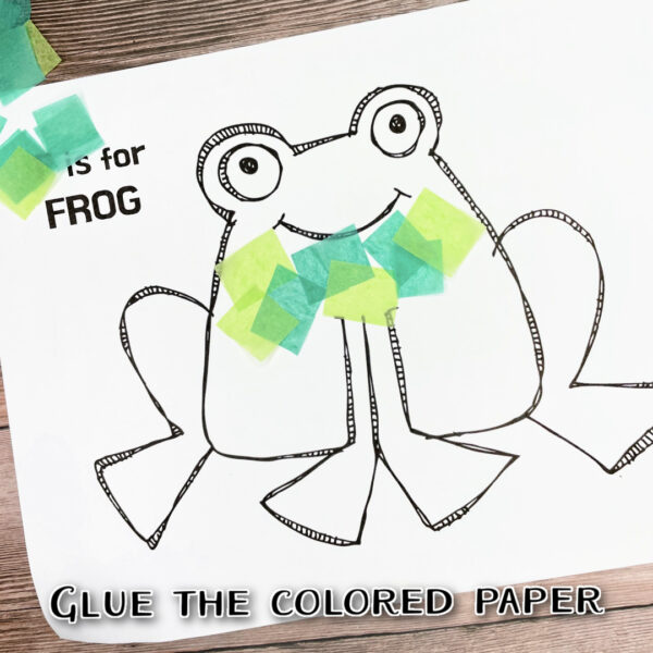 Simple Frog Craft for Toddlers with Free Template