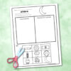 Letter M Cut and Paste Worksheets