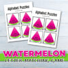 Watermelon Activity | Alphabet Matching Game