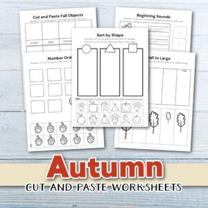 Free Autumn Cut and Paste Printables