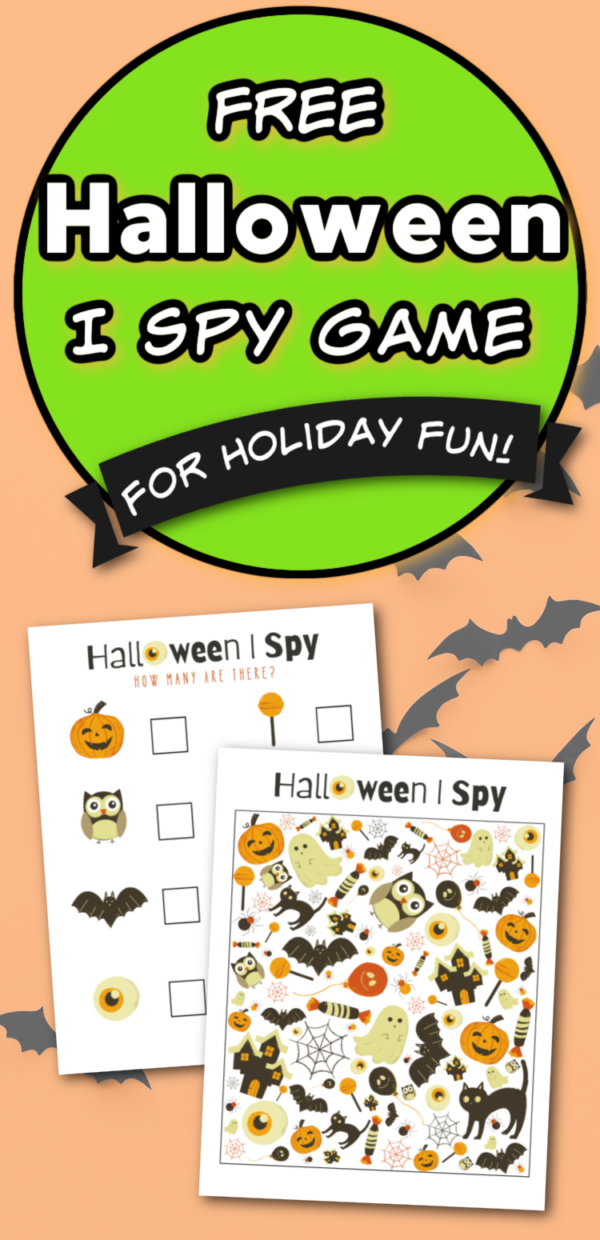 Free Halloween I Spy Printable Game