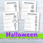 Easy Halloween Sentences - Affordable Homeschooling