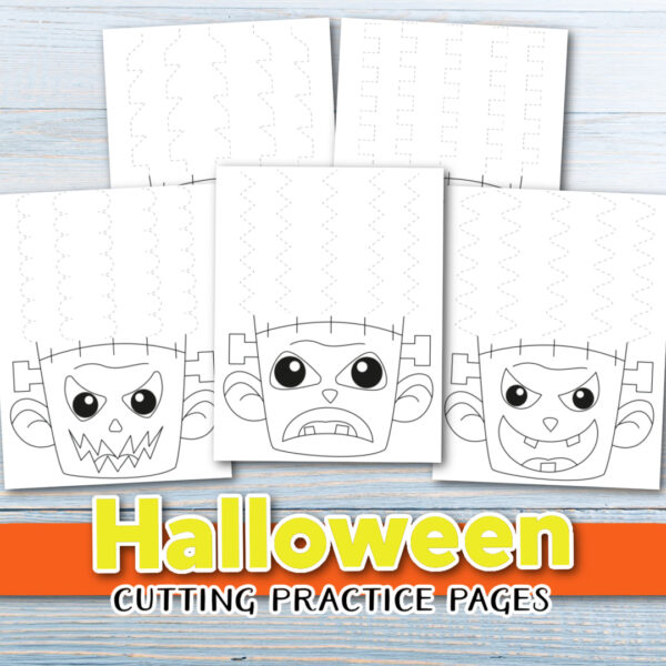 Halloween Cutting Activity - Affordable Homeschooling