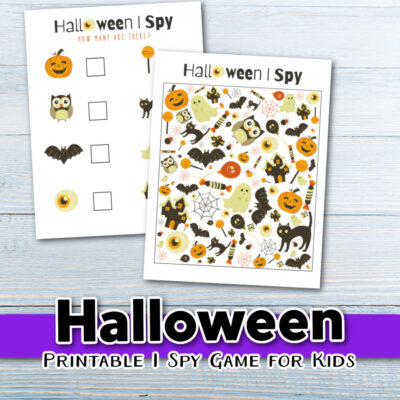 Free Halloween I Spy Printable Game
