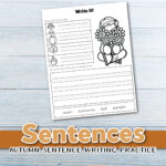 Free Printable Autumn Sentences for Kindergarten