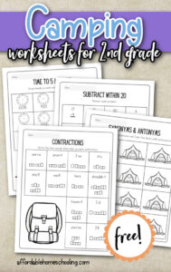 Free Printable Camping Worksheets for Second Grade