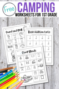 Free Camping Worksheets for First Grade