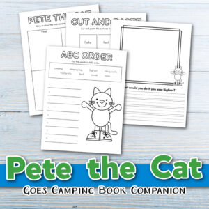 Pete the Cat Goes Camping Activities for Kids