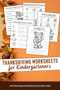 Free Printable Thanksgiving Kindergarten Worksheets