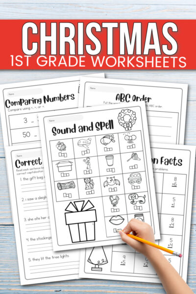 Free Christmas Worksheets for First Grade