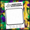 Mardi Gras Word Search - Affordable Homeschooling